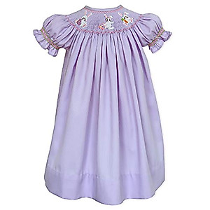 Carouselwear Smocked Easter Dresses for Baby Toddler Girls 9m Months Lavender