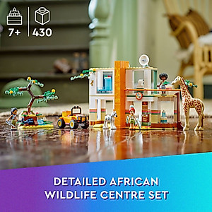 LEGO Friends Mia's Wildlife Rescue Toy 41717 with Zebra and Giraffe Safari Animal Figures Plus 3 Mini Dolls, Birthday Gift Idea for Kids, Girls & Boys Age 7 Plus Years Old