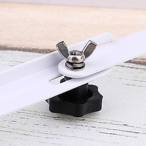 YARNOW Solar Panel Mount 2Pcs Solar Panel Bracket Foldable Solar Panel Mounting Racks 0-90 Degrees Solar Panel Support for Home Farm Office Store (Silver White) Solar Panel Mounting Brackets