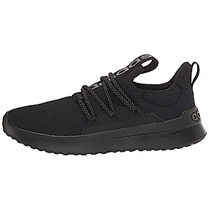 adidas Men's Lite Racer Adapt 5.0 Running Shoe, Black/Black/Grey, 10.5