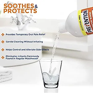 Prevention Oncology Mouth Rinse | Alcohol Free - Specially Formulated for Patients Undergoing Oncology Treatment, Value 2-Pack