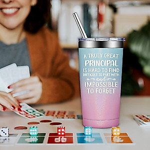 DOEARTE Principal Gifts - Principal Appreciation Gifts for Women - Principals Day, Teachers Appreciation Day, Christmas Gift for Principals - 20oz Tumbler