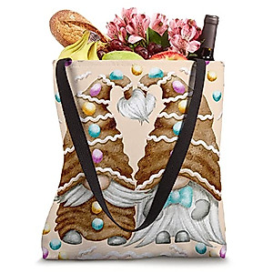 Cute Christmas Gingerbread Man Gnomie For Women Xmas Gnome Tote Bag