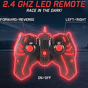 Liberty Imports Buggy Remote Control Race Car Kids- 2.4 GHZ Fast Stunt RC Race Car Toy LED Light Racer with Smoke, Rechargeable Battery Race Car Mist Boys Fog Racer