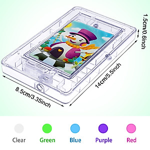 Civaner 10 Pieces Gift Card Puzzle Box Money Maze Gift Holder Plastic Puzzle Card Holder Intellectual Pinball Machine Game Fun Birthday Christmas Party Favors for Teens Adults(Clear)