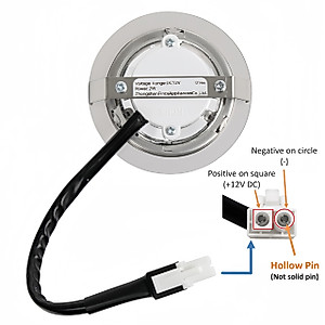 Awoco LED Light Bulbs Replacement for Range Hoods - 12V DC, 2W, Cooker Hood led Light Bulbs with 3000K Warm Yellow (Pack of 2)