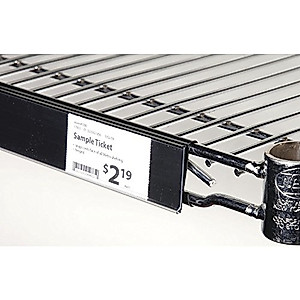 Shelf Label Holder for Metro Shelving Edge View Wire - 44"L x 1 1/4"H