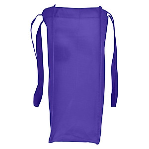 DALIX 20" Extra Large Reuseable Eco-Friendly Recycled Material Tote Bag in Purple-2 Pack