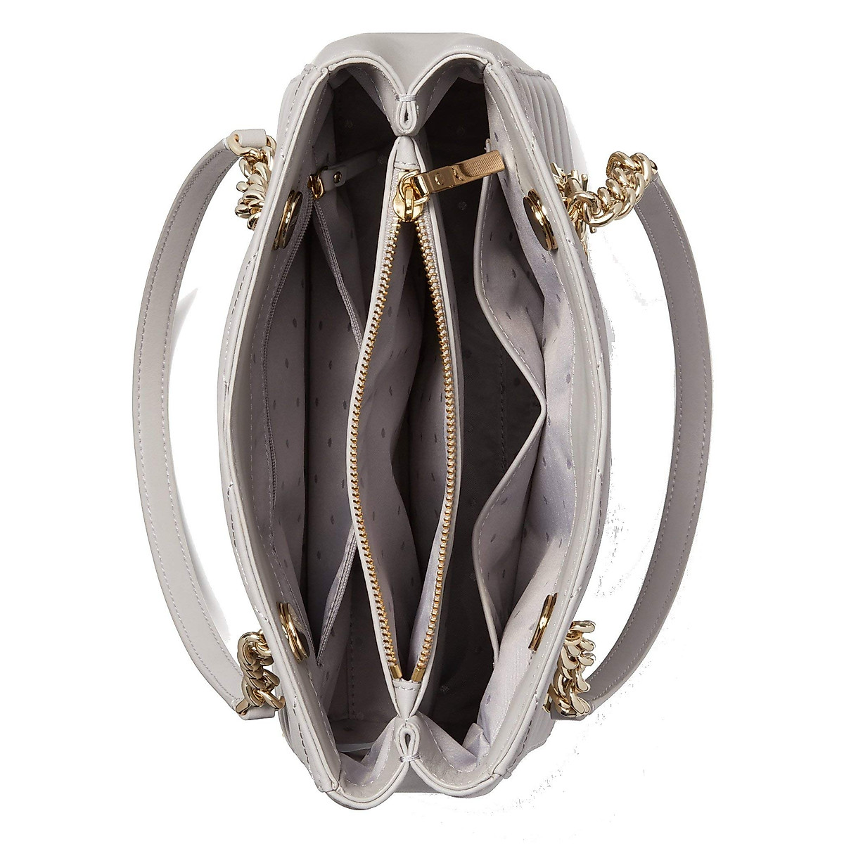 Kate Spade New York Reese Park Small Courtnee Leather Bag, Ash Grey