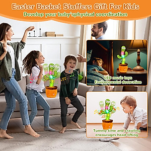 Baby Dancing Cactus for Baby Toys Boys Girls, Dancing Cactus Mimicking Toy Talking Cactus Toy Baby Toys, Singing Sunny Cactus Talking Imitation Toys Glowing Musical Toys Children's Educational Toys