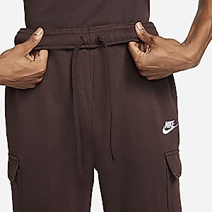 Nike Sportswear Club Fleece Men's Cargo Pants (3X-Large, Brown Basalt/Brown Basalt/White)