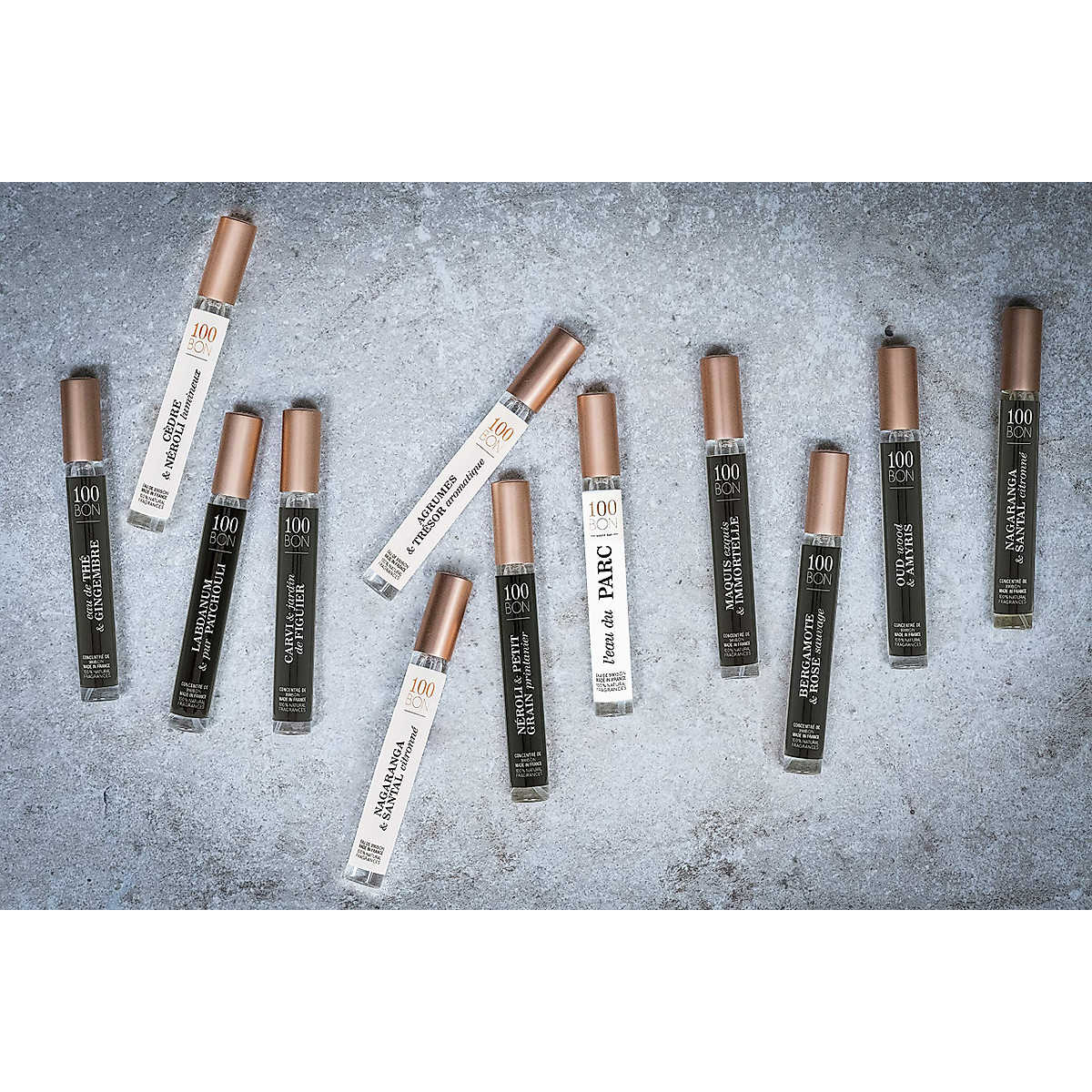 100BON Cedre & Neroli Lumineux Unisex Fragrance - Neroli & Cedar Scent - Organic, Natural & Light Woody Aroma - 0.5 Fl Oz