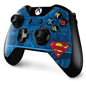 Skinit Decal Gaming Skin compatible with Xbox One Controller - Officially Licensed Warner Bros Superman Logo Design