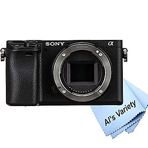Sony a6400 Mirrorless Digital Camera Body Only (No Lens) + 64GB Memory + Case+ Steady Grip Pod + Tripod+ Software Pack + More (30pc Bundle) (Renewed)