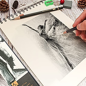 Brusarth Eraser Pencils Set - Professional 3pc Erasing Small Details or add Highlights for Sketching Pencils, Colored Pencils, Charcoal Drawings. Fine Detail Eraser for Beginners & Artists