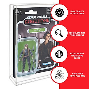 EVORETRO Action Figure Display Case Protector Compatible with Star Wars, Marvel Legends, GI-Joe 3.75 in Carded Action Figures, Anti-UV Thick Durable Clear Acrylic Box, Lasts for Years to Come - 2 Pack