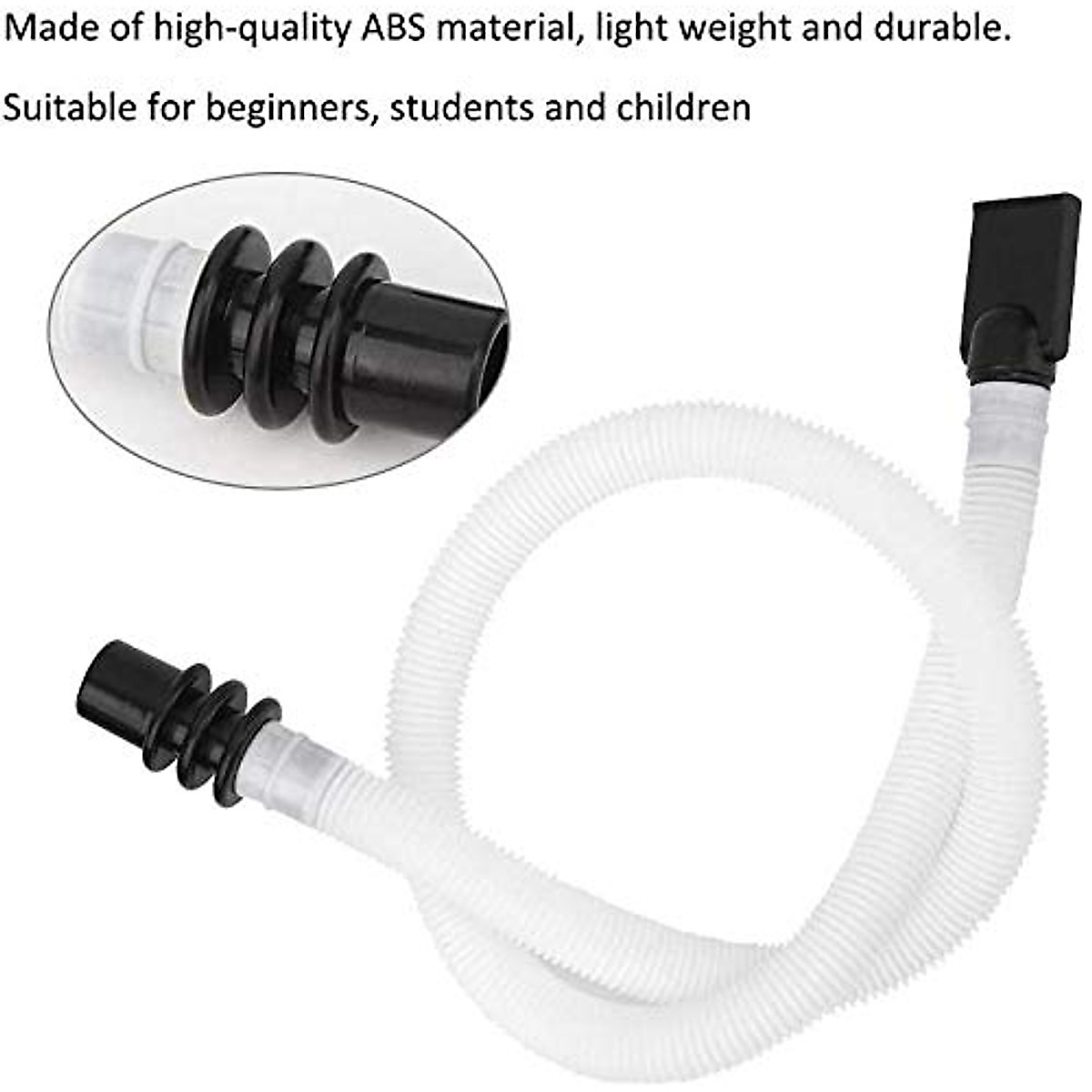 Jiayouy 2 Sets Melodica Mouthpieces Tube Set 21"/ 53cm Long Flexible Plastic Melodica Pianica Tube Mouthpiece Replacement Parts Instrument Accessory