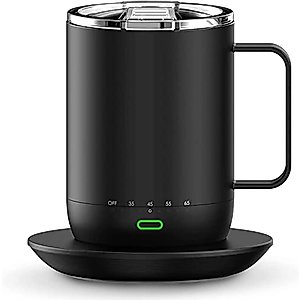 vsitoo S3 Pro Temperature Control Smart Mug, Coffee Mug Warmer for Desk Home Office, App Controlled Heated Coffee Cup, Self Heating Coffee Mug Improved Design- 14 oz