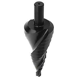 Step Drill Bit, Black Cone Drill Bits for Metal Wood 6-30mm Cone Step Drill Bit Step Hole Cutter Nitriding High Speed Steel for Aluminum Plastic