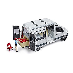 Bruder 02672 MB Sprinter Camper with Driver Figure, 1:16 Scale