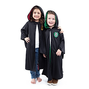 Little Adventures Green Hooded Wizard Robe Dress Up Costume (L/XL (Age 5-9)) - Machine Washable Child Pretend Play and Party Dress-Up Costume with No Glitter