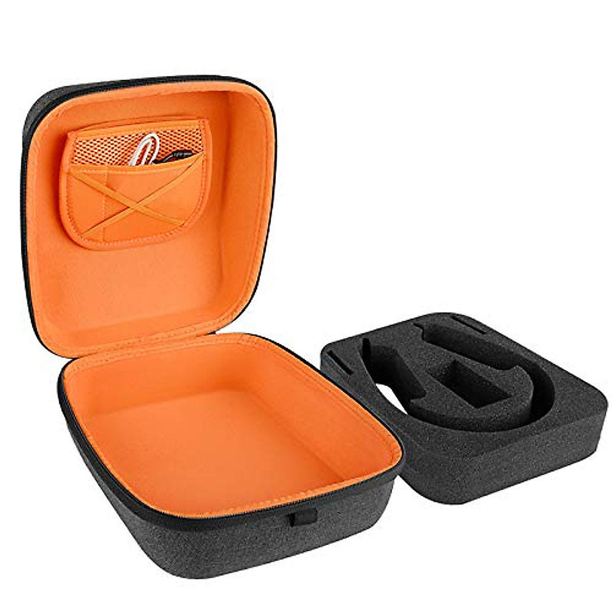 Geekria Shield Case for Large-Sized Over-Ear Headphones, Replacement Hard Shell Travel Carrying Bag with Cable Storage, Compatible with Beyerdynamic DT 880 Pro, AKG K167 Headsets (Dark Grey)