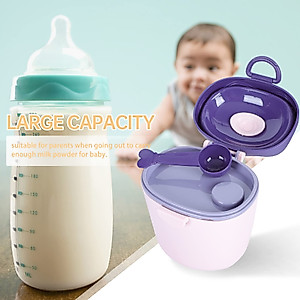Kisangel Baby Formula Dispenser 1pc Travel Formula Containers with Non-spill Portable Milk Powder Storage for Home Travel Food Storage Sealed