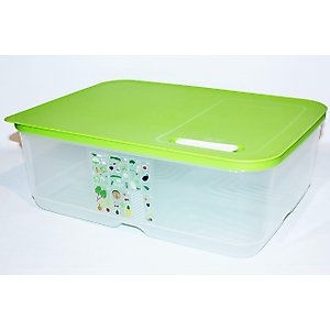 Tupperware Fridgesmart Extra Large Square 9.9 Liters / 2.5 Gallon Fridge Smart Green
