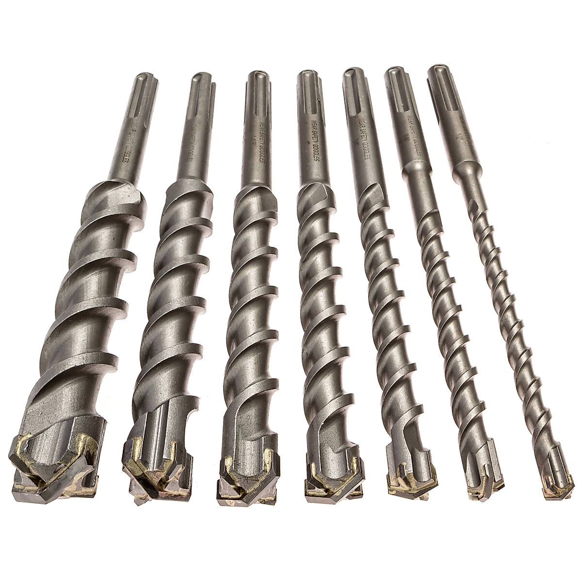 7 Piece Carbide Tipped BIT, Masonry Drill Bit Set, SDS Max!!!