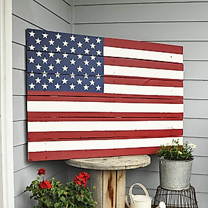 WISYOK Jumbo American Flag 50 Star Stencil Template, 24.5'' x 17.5'', 3 Sizes Large Plastic Stencil Template for Painting on Wood, Fabric, Paper, Airbrush, Walls Art