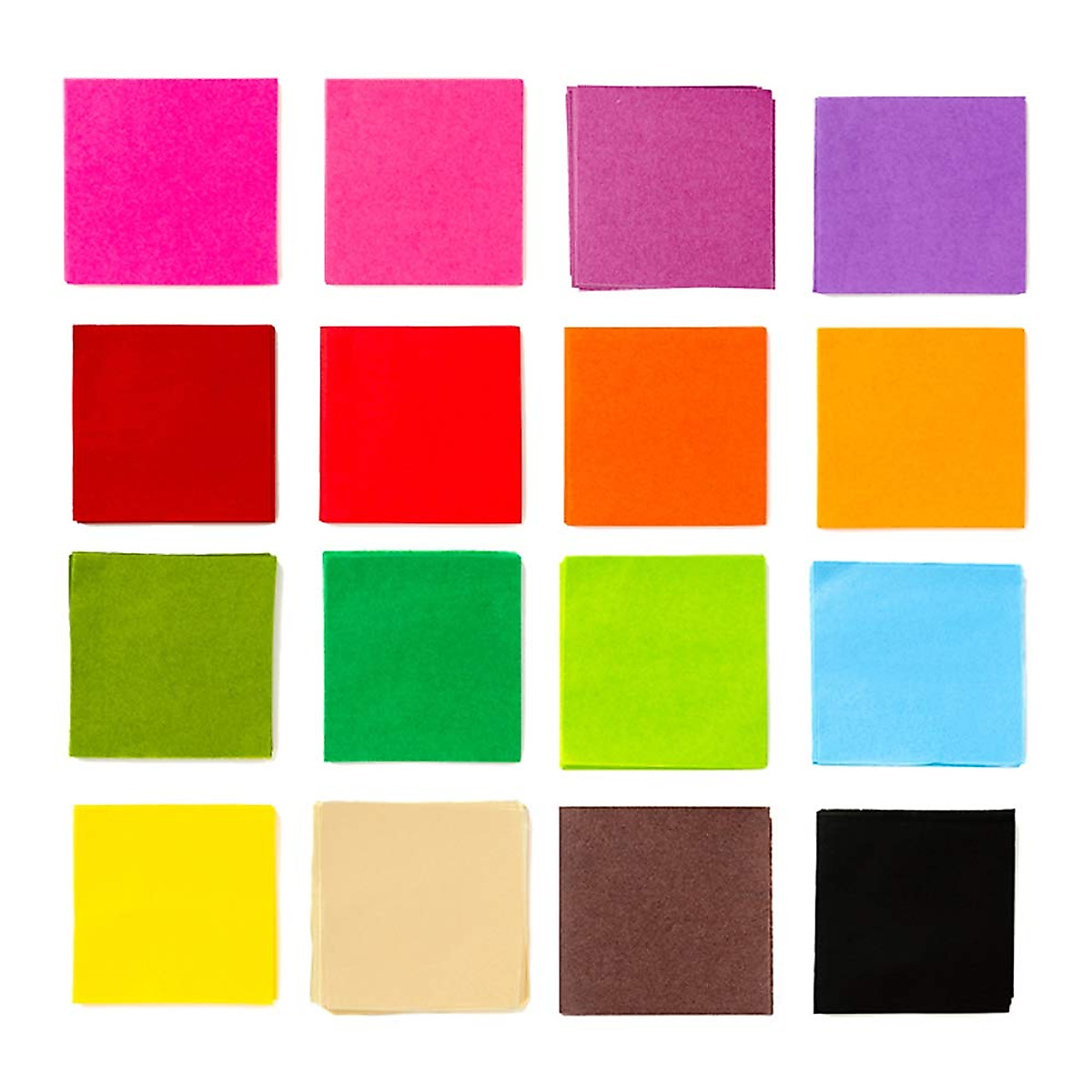 Exquiss 1600 Pcs Autumn Leaf Colors Fall Colors Fall Foliage Tissue Paper Squares 2 x 2 Inch for Leaf Suncatcher Craft Scrunch Art Tree Craft Leaf Art Paper Rolling DIY Craft