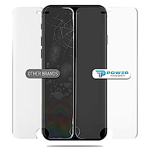 Power Theory 2-Pack Screen Protector for iPhone SE 2nd & 3rd Gen Premium Shatter Resistant Tempered Glass [9H Hardness], Easy Install, HD Clear, Bubble Free, Case Friendly, [Anti-Scratch], Anti-Smudge
