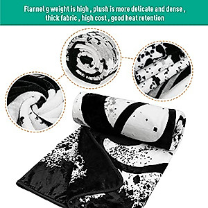 Jekeno Music Note Blanket Double Sided Print Throw Blanket Soft Comfortable for Sofa Chair Bed Office 50"x60"