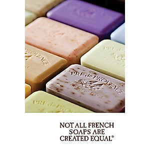 Pre de Provence Artisanal Soap Bar, Enriched with Organic Shea Butter, Natural French Skincare, Quad Milled for Rich Smooth Lather, Lavender, 8.8 Ounce