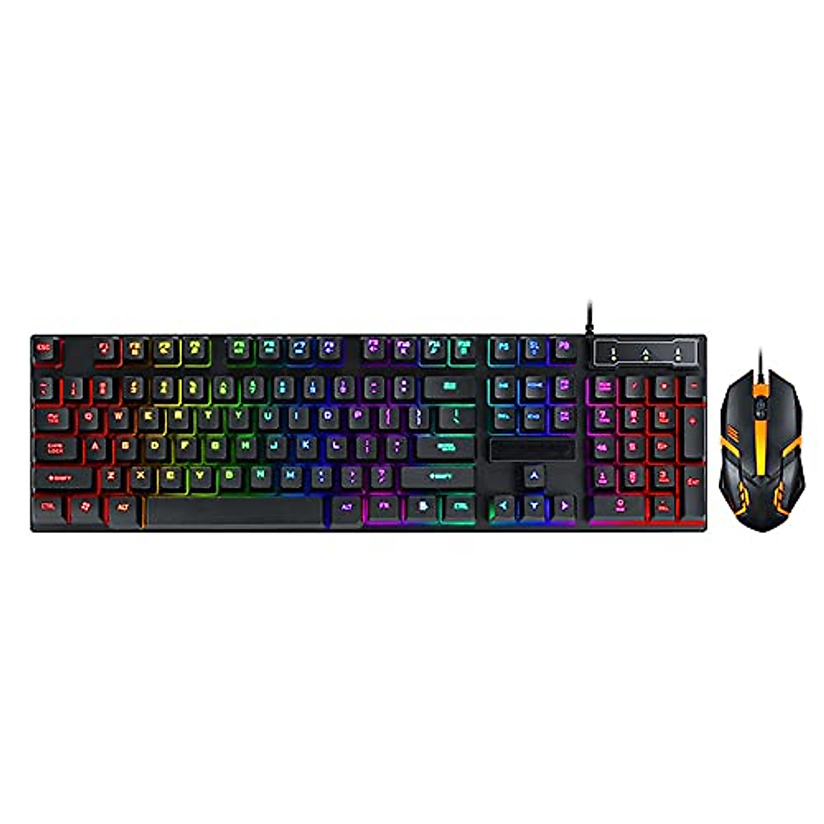 Tronic Mechanical Gaming Keyboard, RGB Keyboard and Mouse, LED Mouse and Keyboard Gaming, RGB Backlit Full Anti-ghosting Keys for Computer/PC/Laptop/MAC