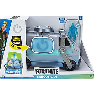Fortnite Feature Deluxe Reboot Van Vehicle, Electronic Vehicle with 4-inch Articulated Reboot Recruit (Jonesy) Figures and Accessory