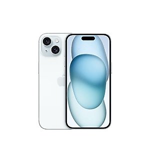 Boost Infinite iPhone 15 (128 GB) — BLue [Locked]. Requires unlimited plan starting at $60/mo.