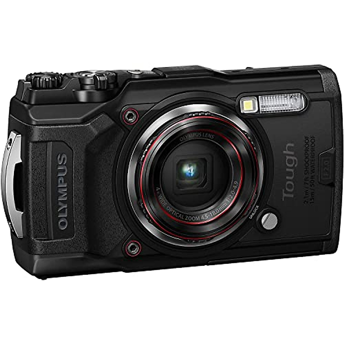 Olympus Tough TG-6 Waterproof Digital Camera, Black (Renewed)