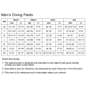 Wetsuit Shorts Pants men 1.5mm Neoprene shorts for swimming surfing snorkeling diving M Size