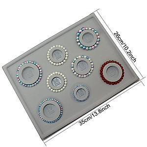 Chistepper 2 Pieces Beading Boards Bead Design Trays Necklace Bracelet Beading Jewelry Design Mats for DIY Jewelry Making