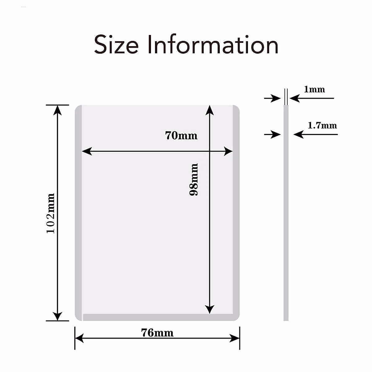 YEIO Top Loaders for Cards,Hard Card Sleeves PVC Trading Card Holder Clear Protective Sleeves Holder for Baseball Card,Sports Cards, Trading Card, Game Card 3 x 4 Inch (30 Pcs+50 Penny Sleeves)