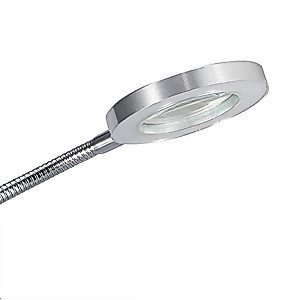 Simlug Magnifying Glass Lamp, Magnifying Light Table Base Holder USB Powered Portable Clamp Table Base Holder Desk Magnifier Lamp Ideal for Eyebrow Tattoo Tattoo