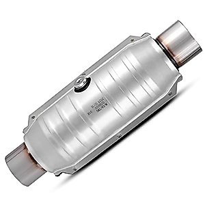 AUTOSAVER88 ATCC0018 2.5" Inlet/Outlet Universal Catalytic Converter w/Heat Shield (EPA Compliant)