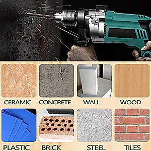 10 Pieces 6MM Masonry Drill Bits Set, JOERIC 1/4 inch Ceramic Drill Bit Concrete Drill Bits for Ceramic Tile Wood Porcelain Mirror Plastic Marble Wall with Strength Carbide Tips