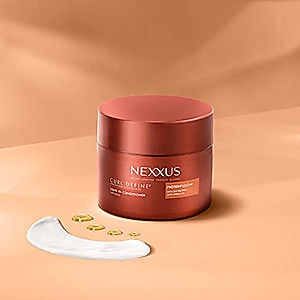Nexxus Curl Define Leave-in Conditioner for Curly Hair with ProteinFusion Curl Conditioner for Moisturizing Curls 8 oz