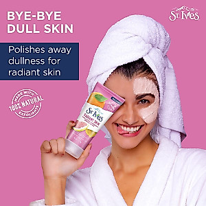 St. Ives Radiant Skin Pink Lemon and Mandarin Orange Face Scrub 6 oz (Pack of 2)