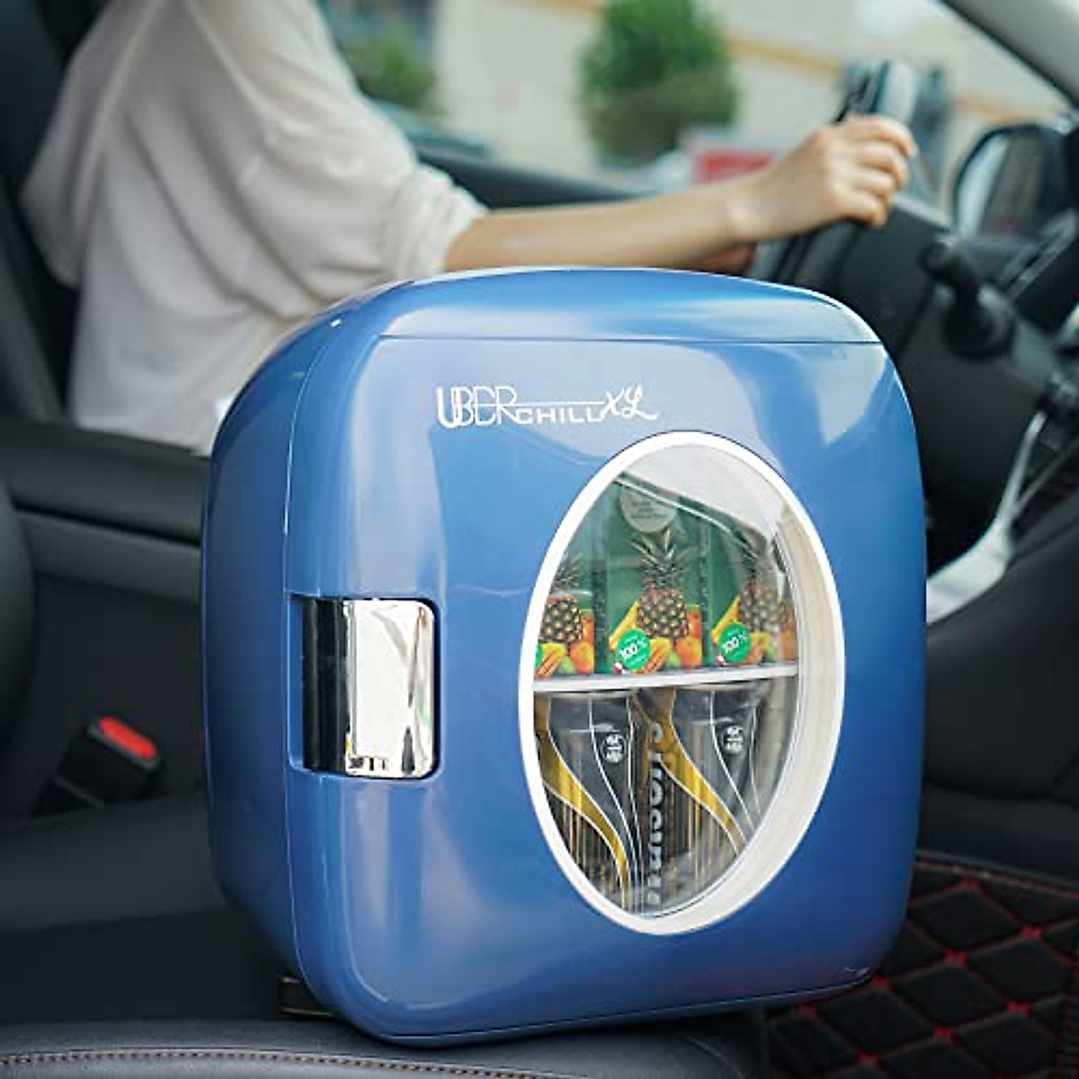 Uber Appliance UB-XL1-BLUE Mini Fridge, 9L, Navy Blue