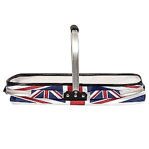 Tavisto British Flag Print Versatile and Durable Reusable Grocery Tote Bag - Spacious and Foldable with Fun Print Designs - Perfect for Shopping, Picnics, and Storage