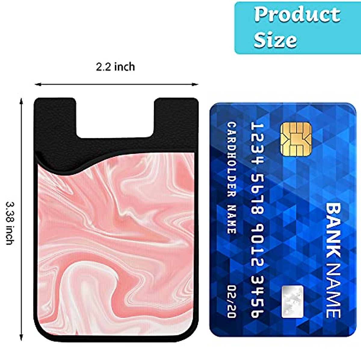 Frienda 12 Pieces Sublimation Silicone Phone Card Holder Silica Gel ID Business Credit Card Pocket Silicone Adhesive Back Pocket for Most Smartphones