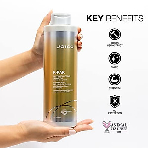K-PAK Daily Reconstructing Shampoo | For Damaged Hair | Repair & Prevent Breakage | Boost Shine | With Keratin & Guajava Fruit Extract | 33.8 Fl Oz